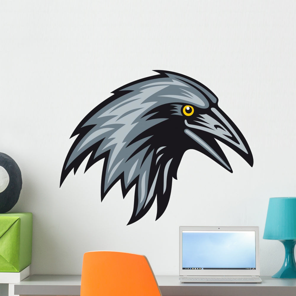 Black Raven Wall Decal – Wallmonkeys