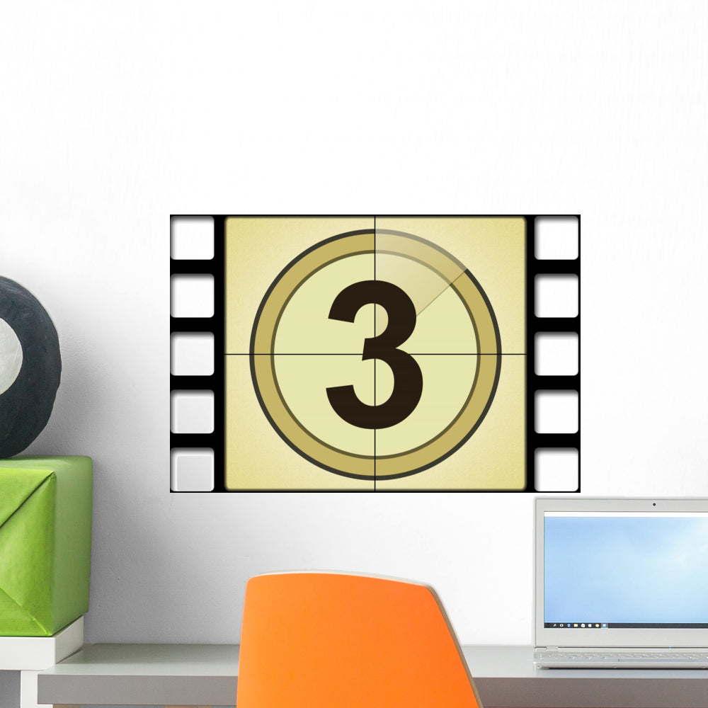 Movie Number 3 Wall Mural – Wallmonkeys