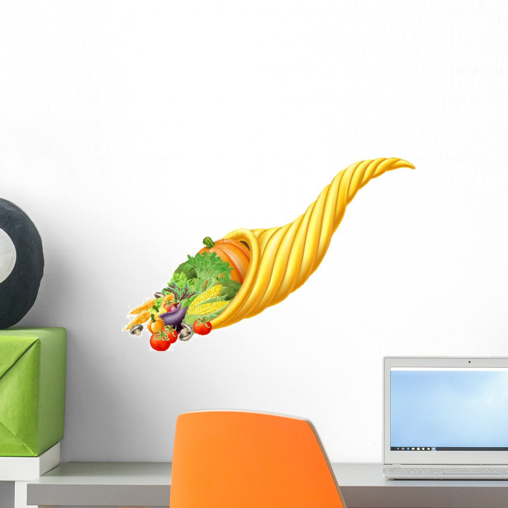 Fresh Cartoon Cornucopia Horn Wall Decal - WallMonkeys.com – Wallmonkeys
