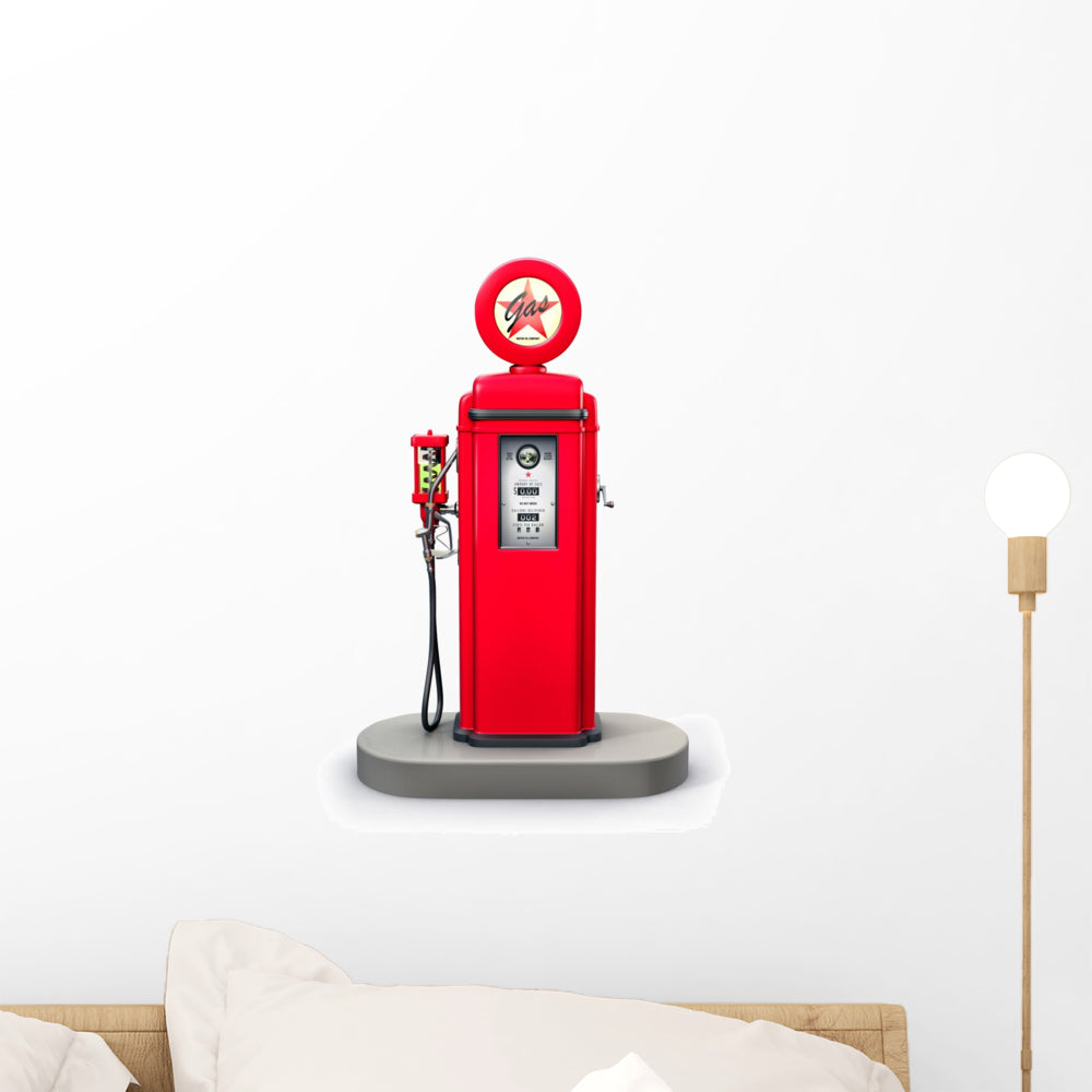 Old Gas Pump Wall Decal – Wallmonkeys