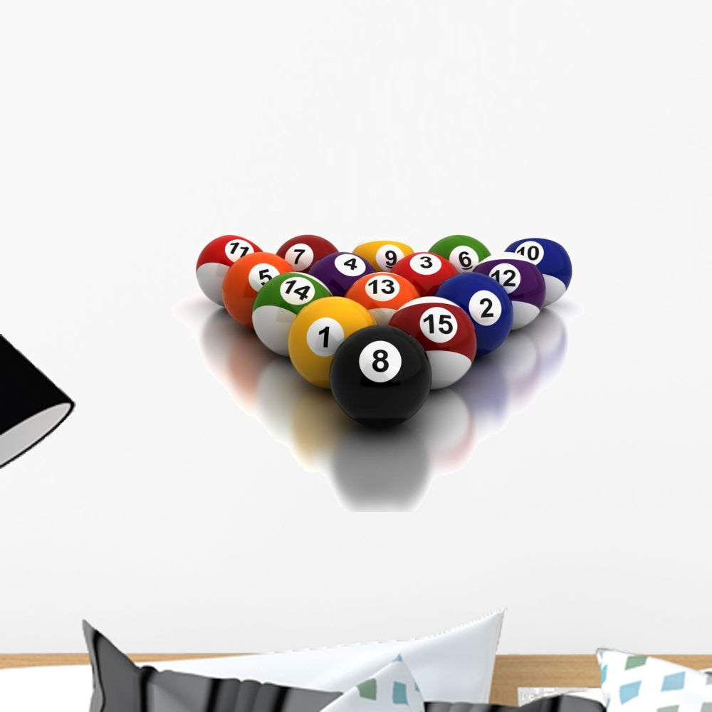 Billiards Balls Wall Decal – Wallmonkeys