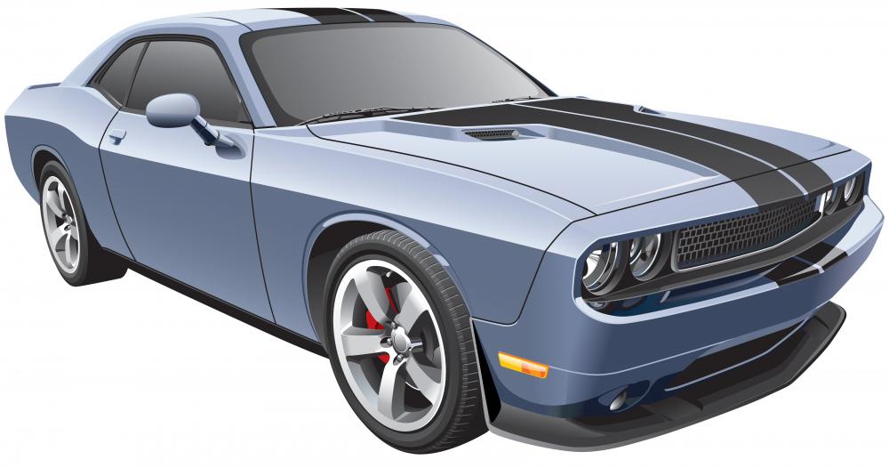 Grey Muscle Car Wall Decal – Wallmonkeys