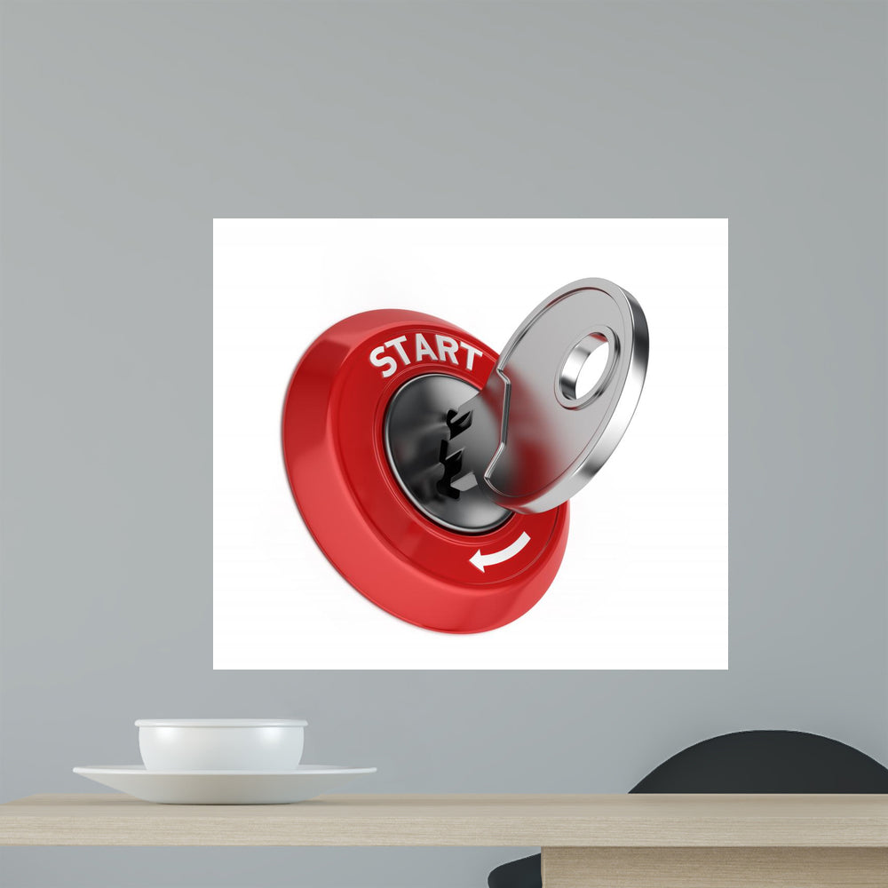 Ignition Key Wall Decal – Wallmonkeys