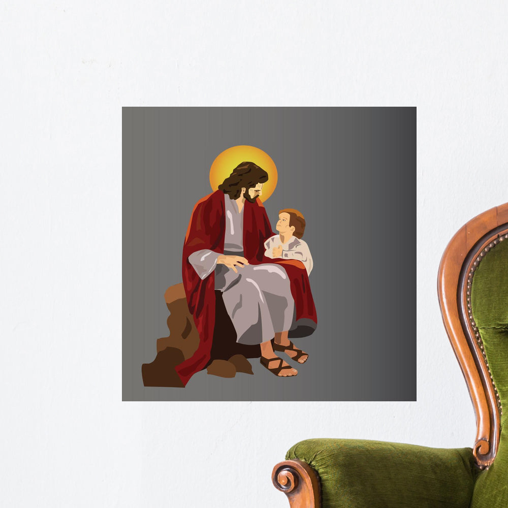 Jesus Wall Mural – Wallmonkeys