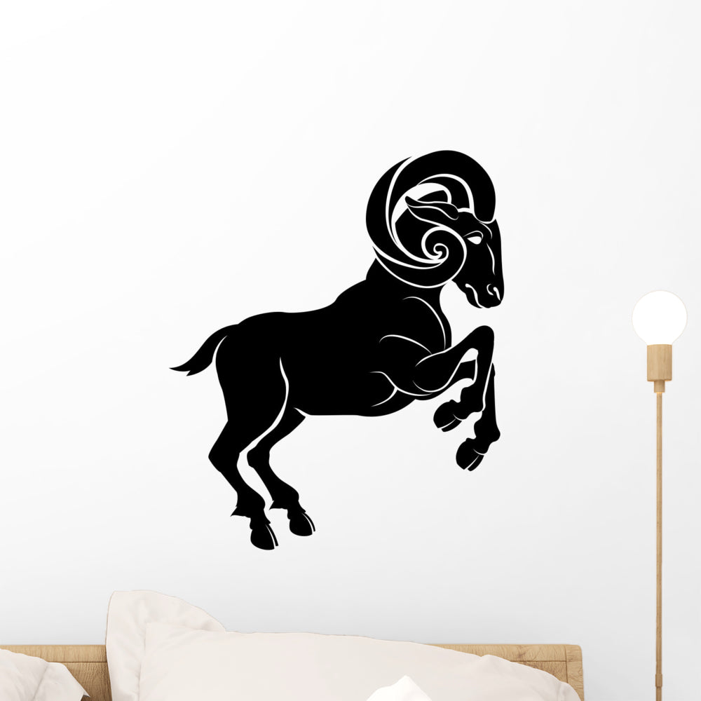 Stylized Ram Wall Decal – Wallmonkeys