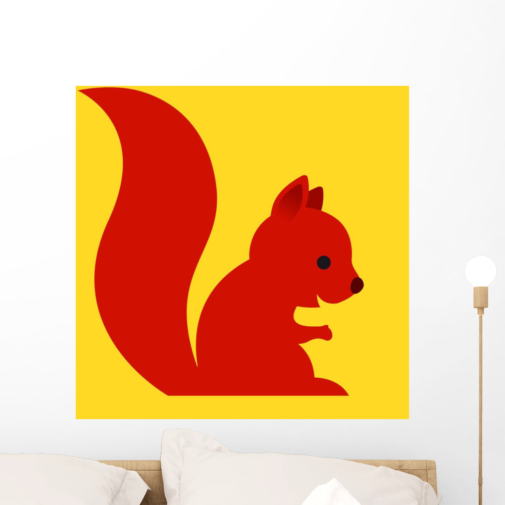 Happy Little Red Cartoon Wall Mural – Wallmonkeys