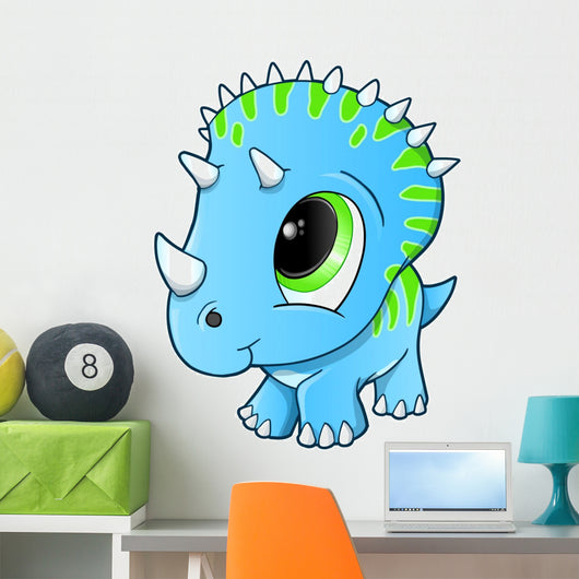 Cute Baby Triceratops Dinosaur – Wallmonkeys