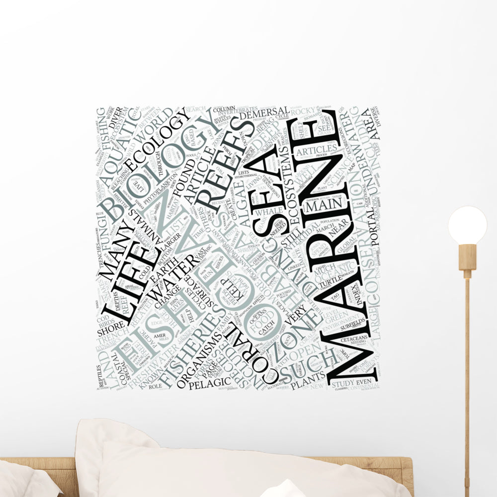 Marine Biology Disciplines Concept Wall Mural – Wallmonkeys