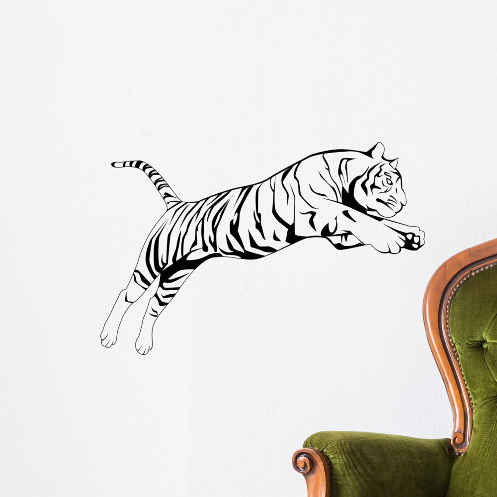 Tiger Jump Wall Decal – Wallmonkeys