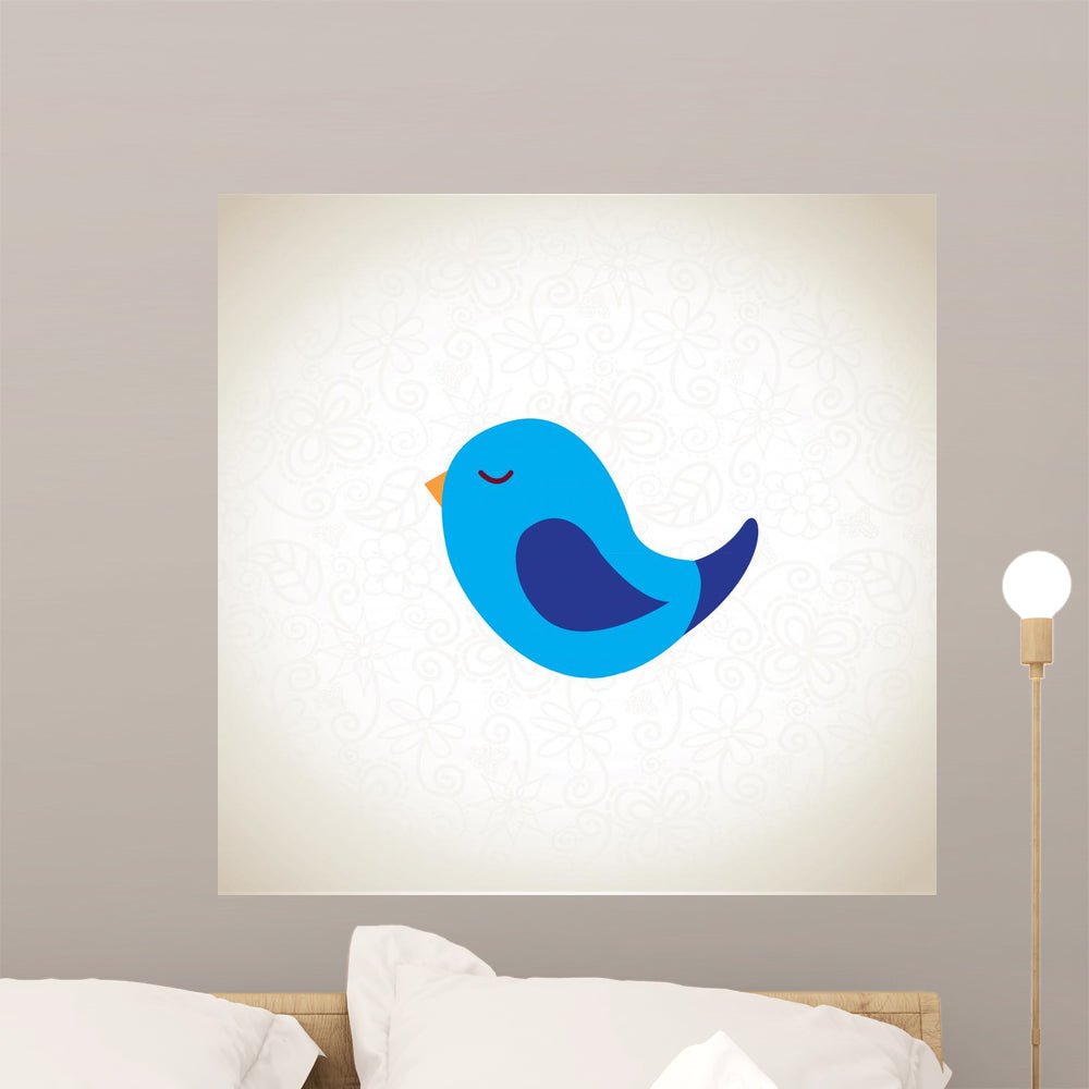 Blue Bird Wall Mural – Wallmonkeys