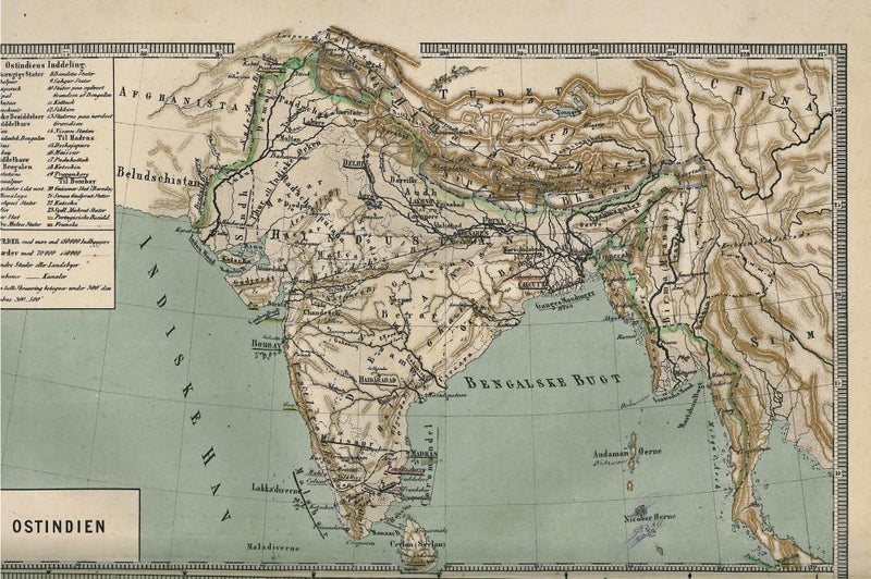 Physical Map Of Ancient India