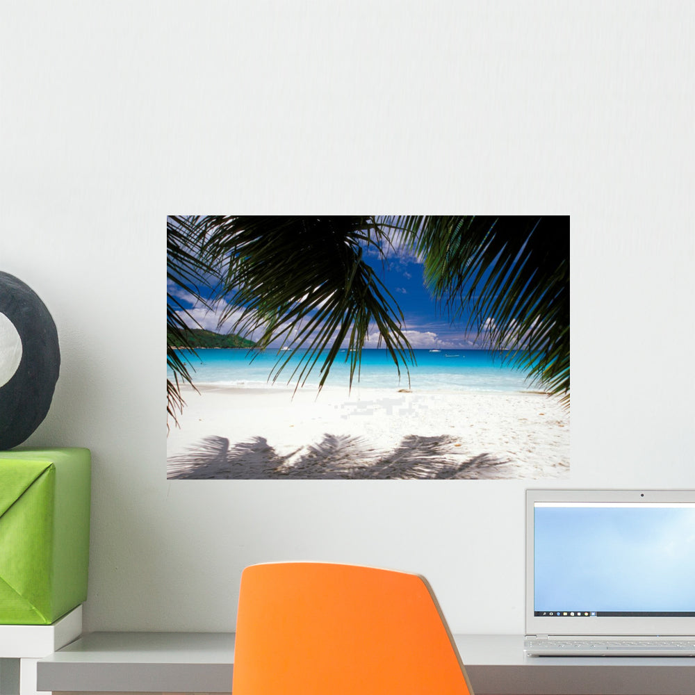 White Sand Beach Wall Mural – Wallmonkeys
