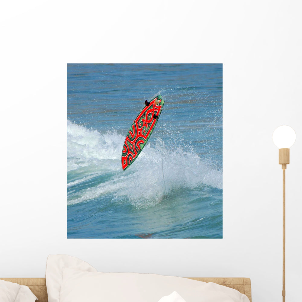 Surf Board Wipeout Wall Mural – Wallmonkeys
