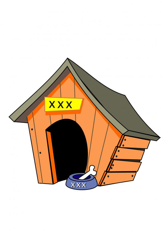 Empty Dog House Wall Decal – Wallmonkeys