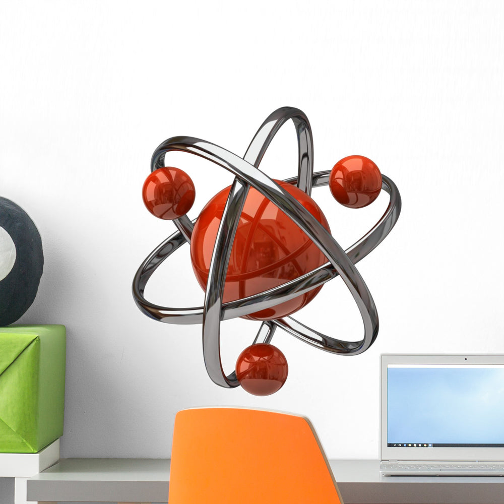 Atomic Atom Science Wall Decal – Wallmonkeys