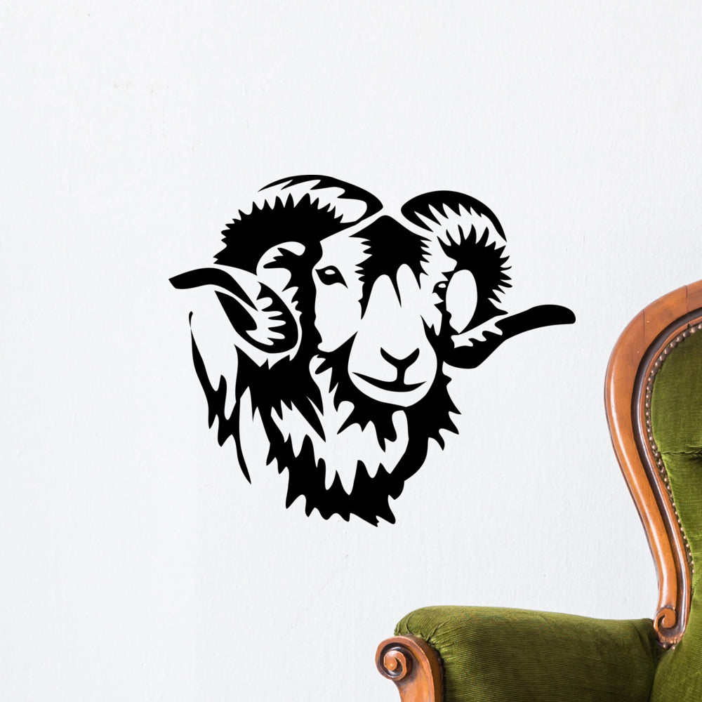 Head Ram Wall Decal – Wallmonkeys