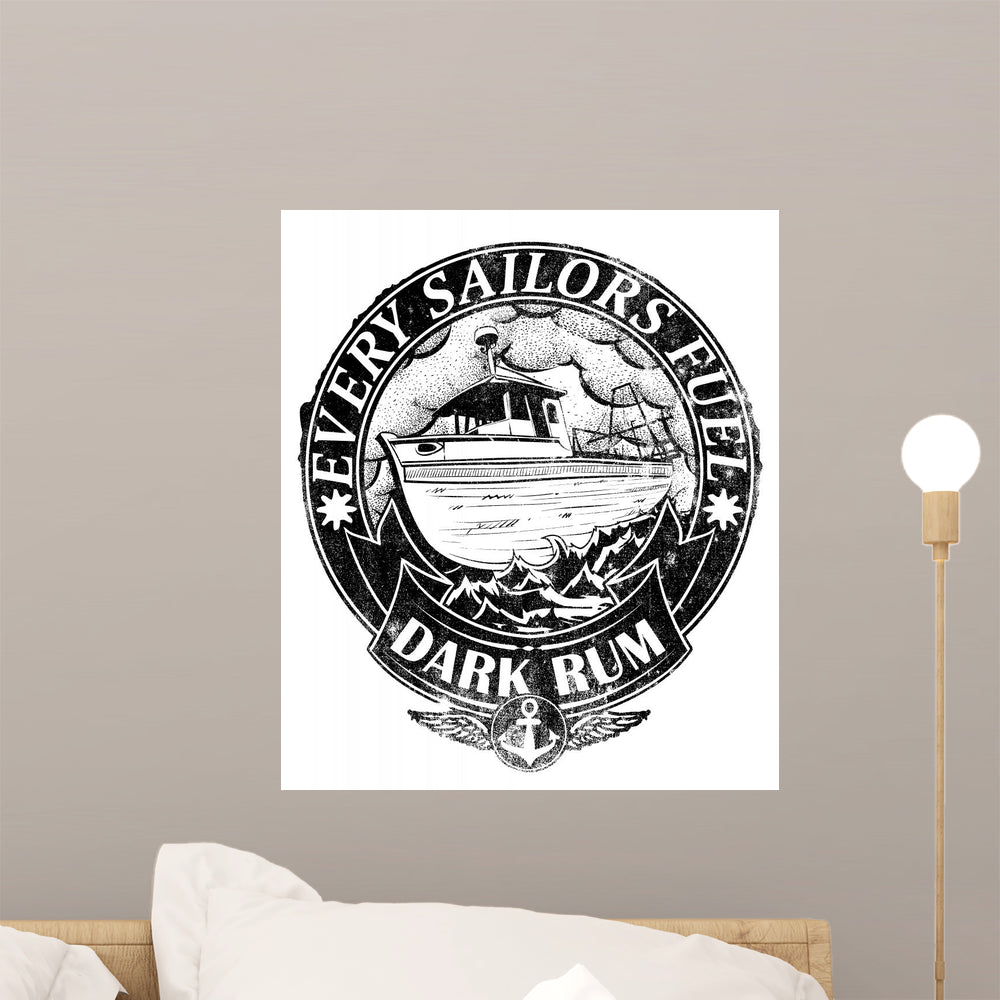 Dark Rum Wall Decal – Wallmonkeys