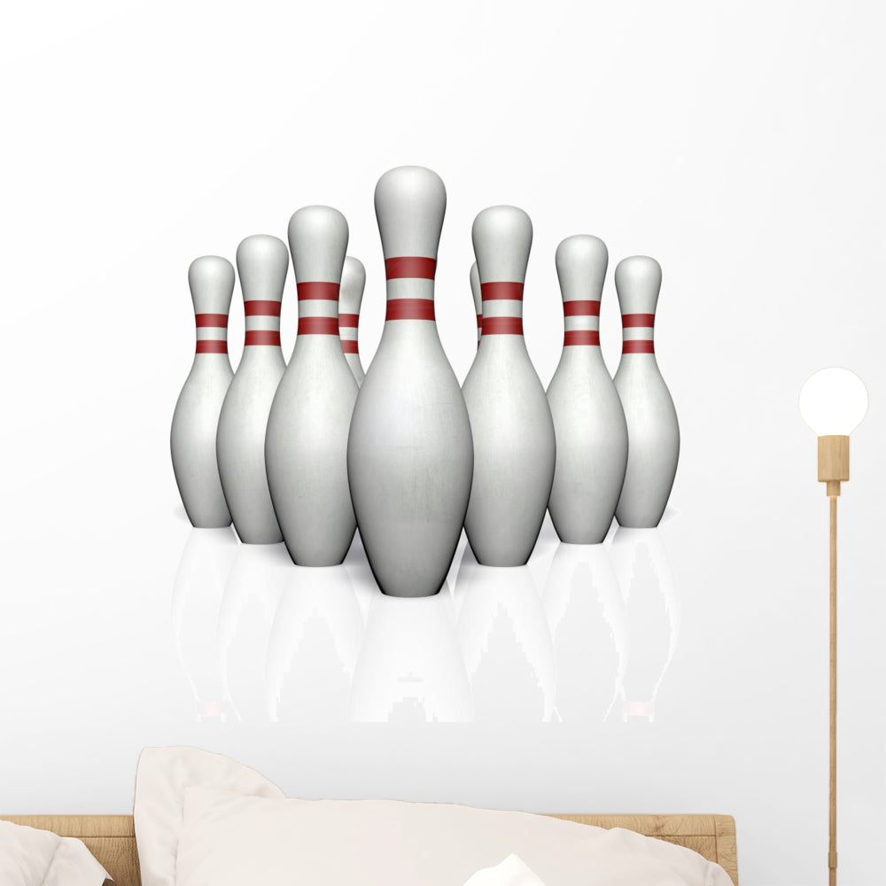 Bowling Pins Bowling Wall Decal – Wallmonkeys