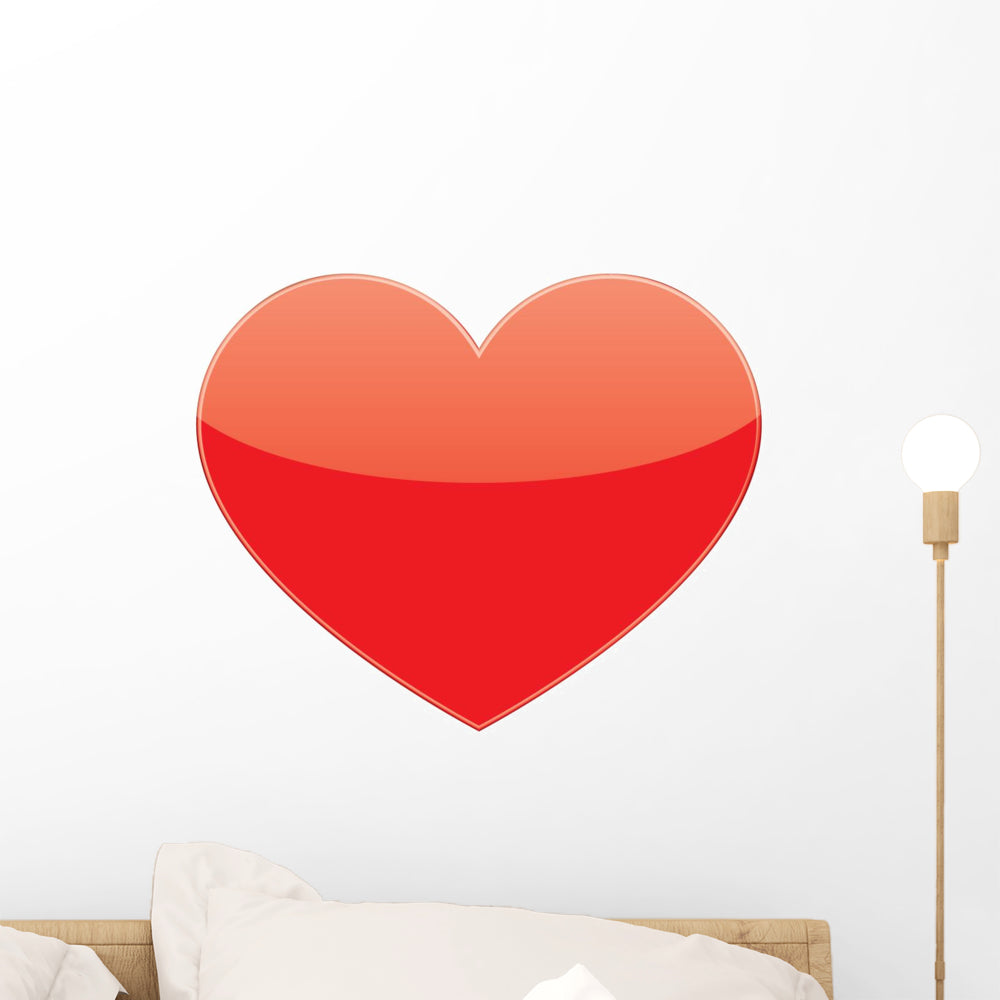 Love Red Heart Wall Decal – Wallmonkeys