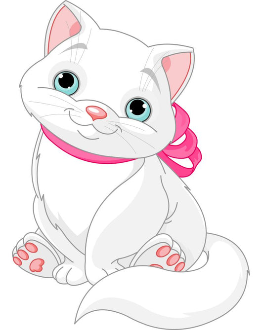 Cute Fat Cat Wall Decal – Wallmonkeys