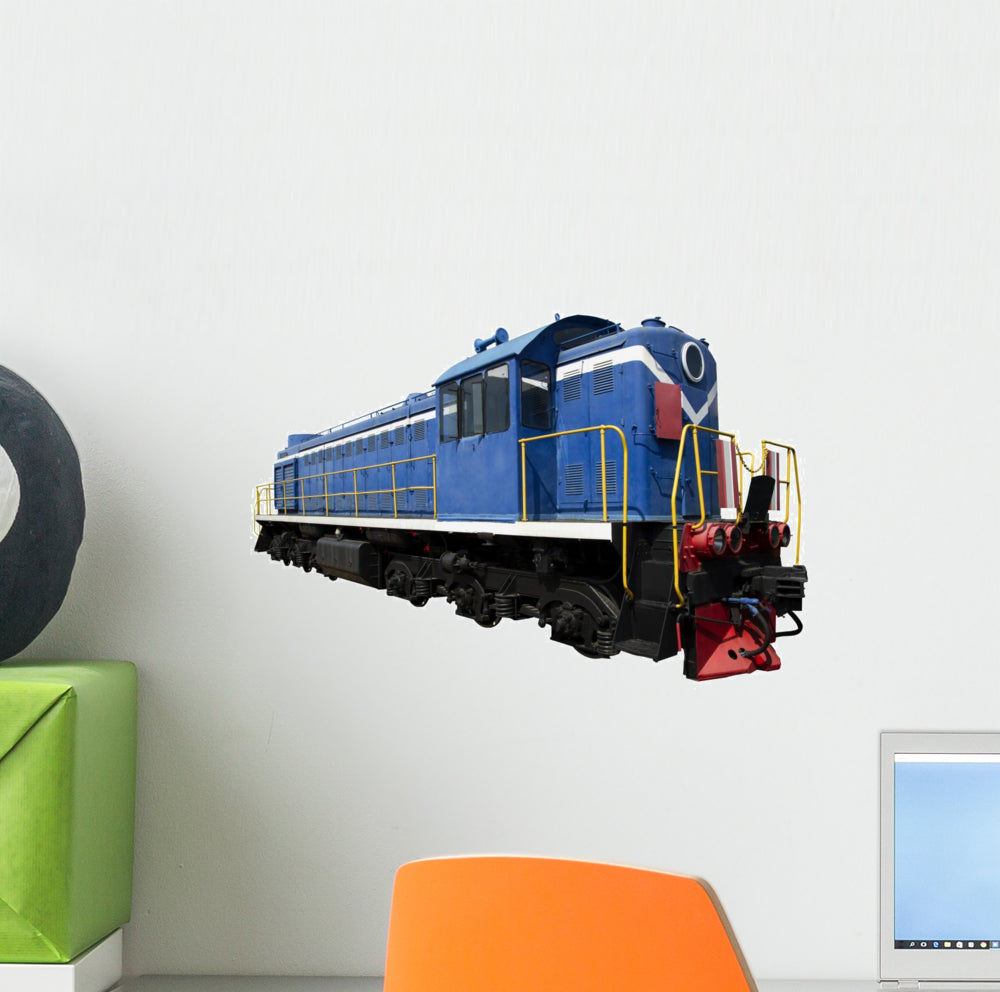 Blue Locomotive Train Wall Decal – Wallmonkeys