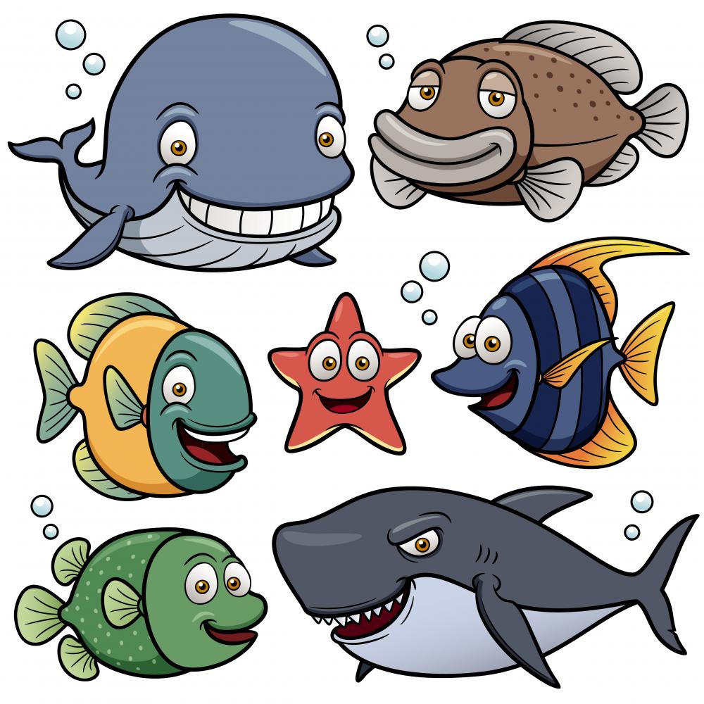 Happy Friendly Sea Animals Wall Decal – Wallmonkeys