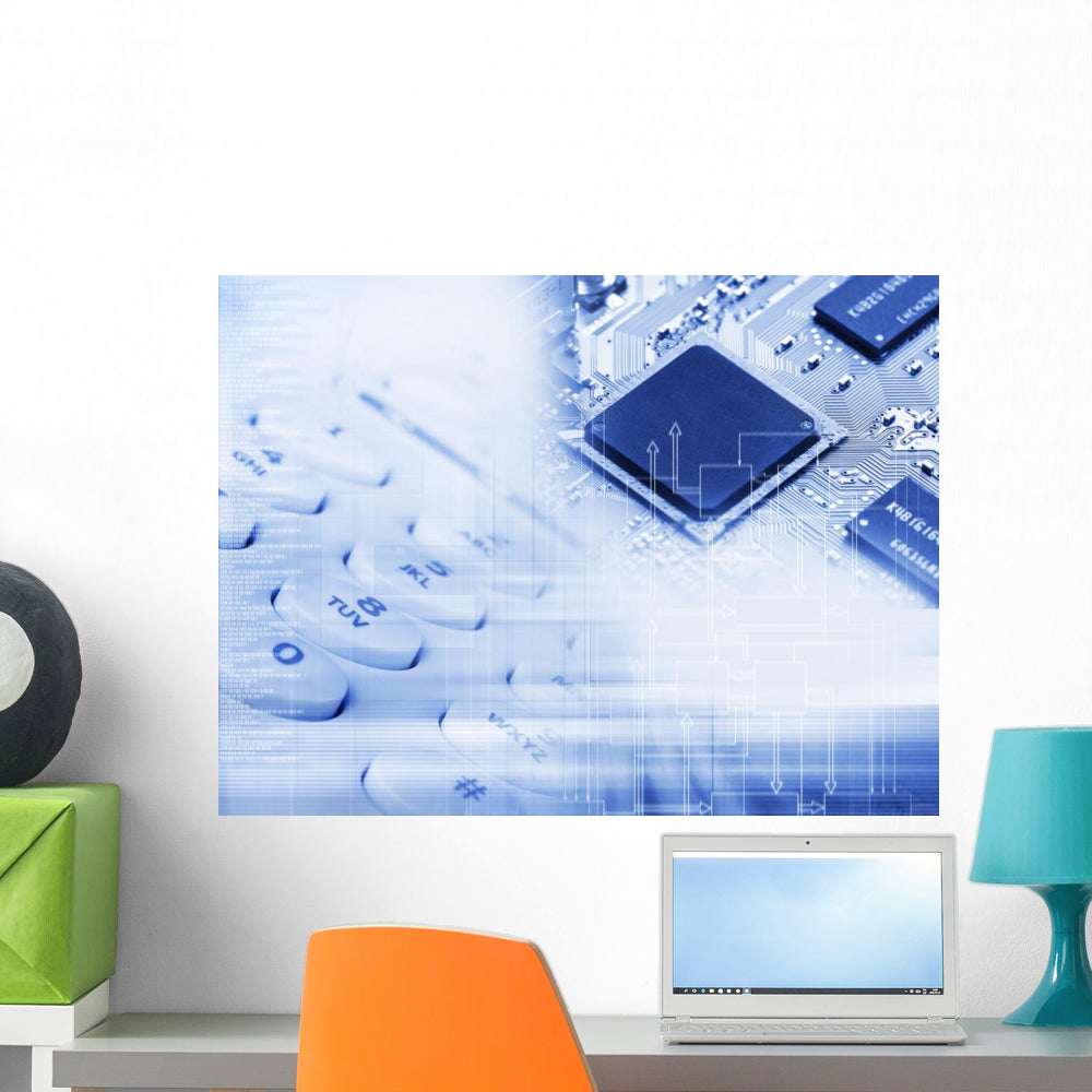 Technology Concept Wall Mural – Wallmonkeys