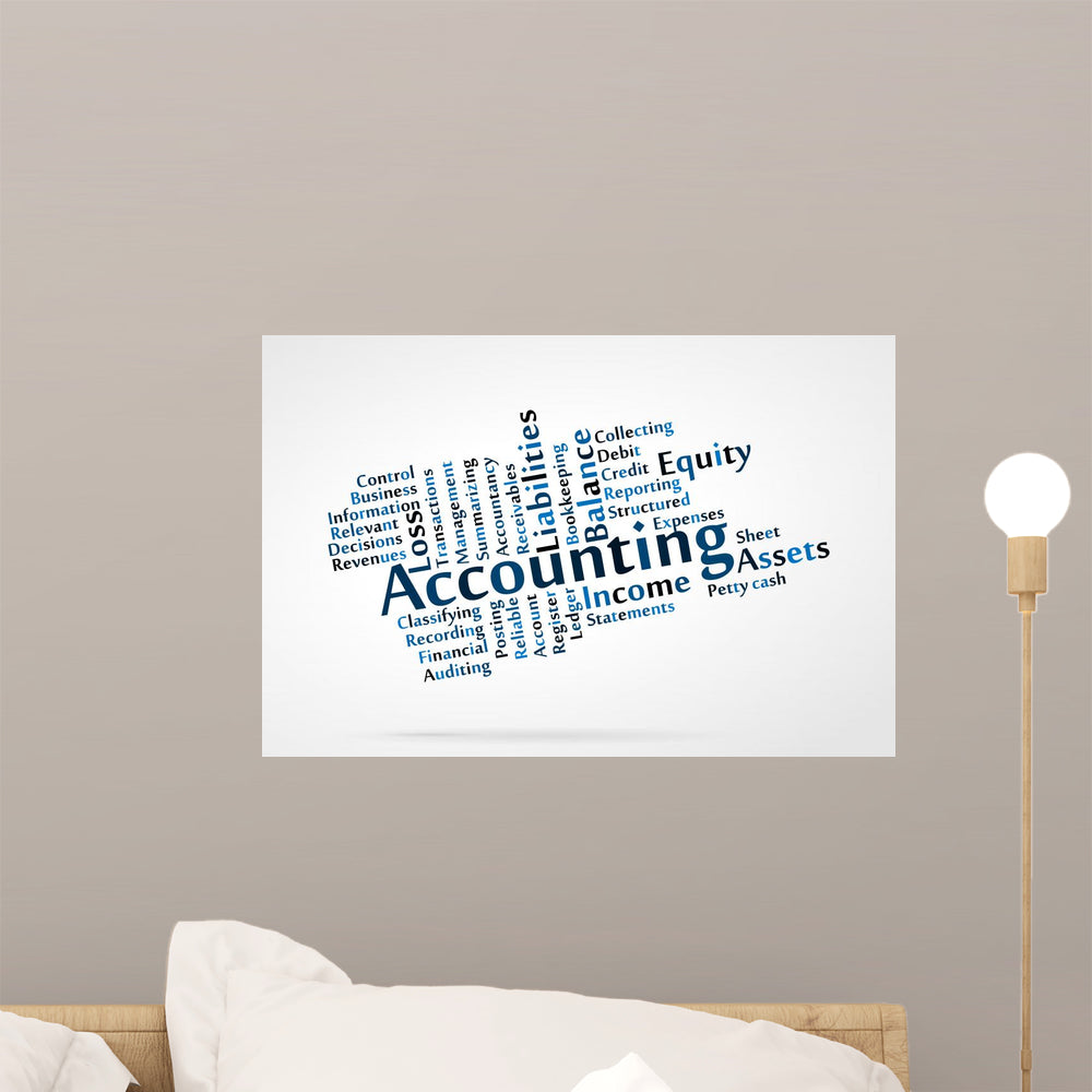 Accounting Word Cloud with Wall Decal – Wallmonkeys