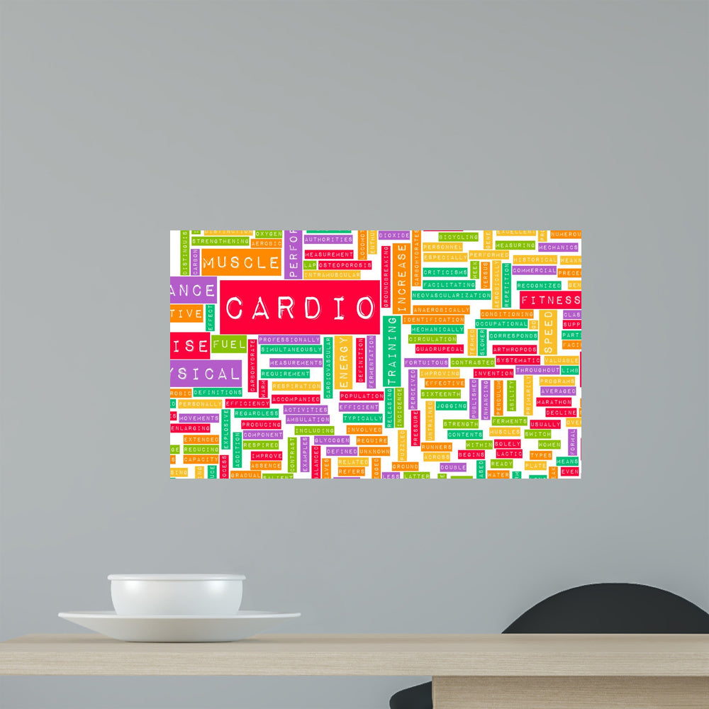 Cardio Workout Wall Decal - WallMonkeys.com – Wallmonkeys
