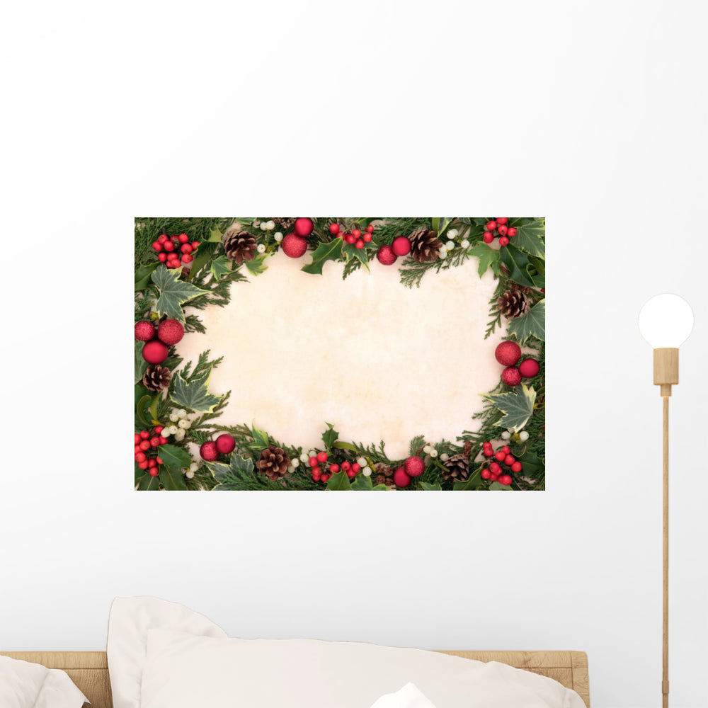 Traditional Christmas Border Wall Decal - WallMonkeys.com – Wallmonkeys