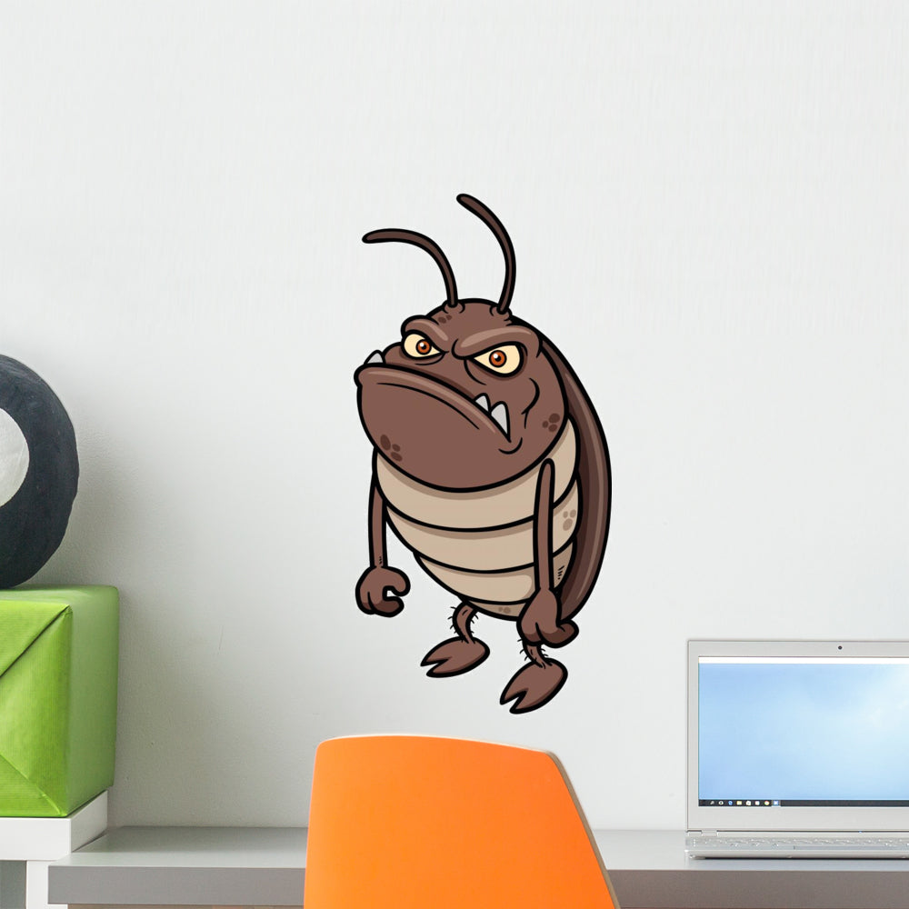 Cartoon Cockroach Wall Decal - WallMonkeys.com – Wallmonkeys