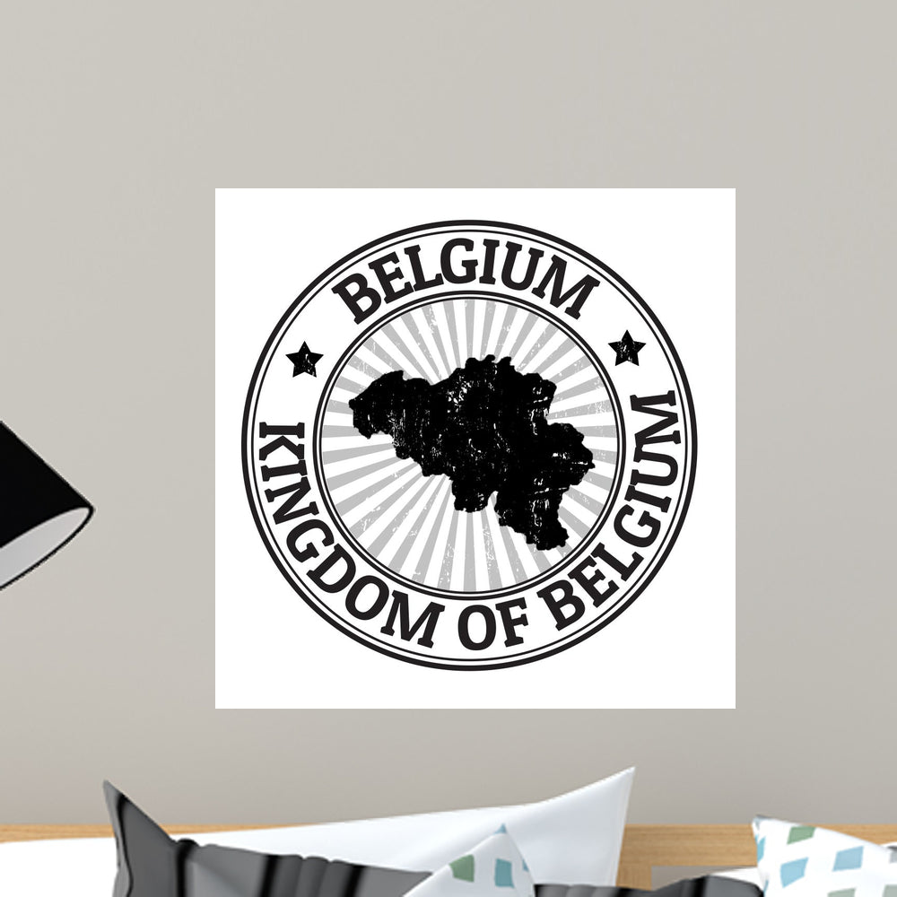Belgium Stamp Wall Decal - WallMonkeys.com – Wallmonkeys