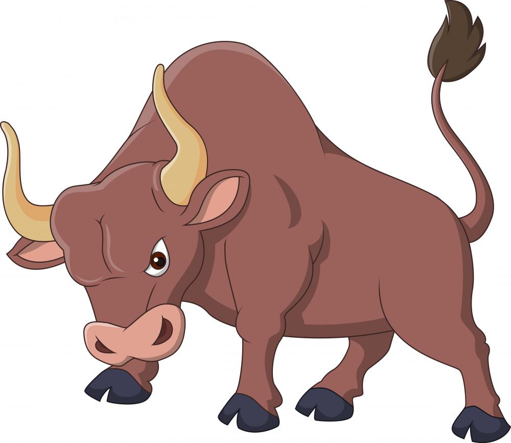 Angry Bull Cartoon Wall Decal - WallMonkeys.com – Wallmonkeys