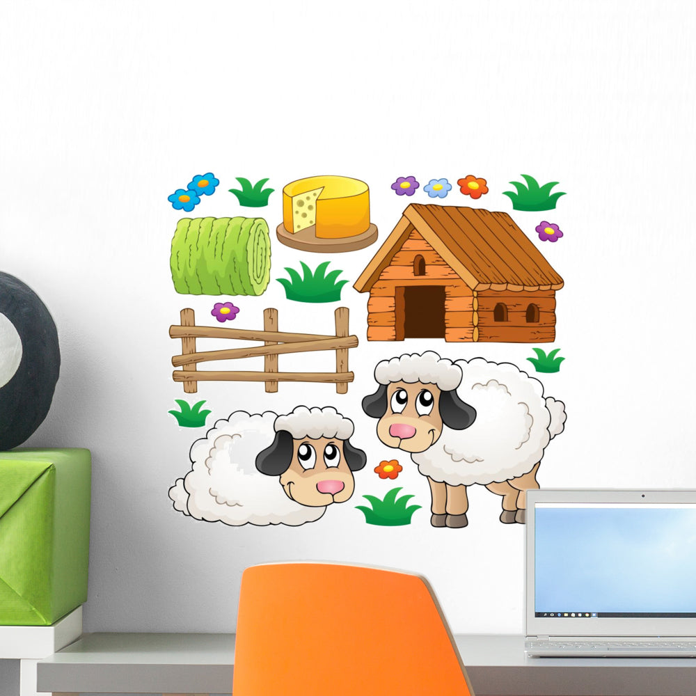 Farm Animals Sheep Wall Stickers Wall Decal - WallMonkeys.com – Wallmonkeys