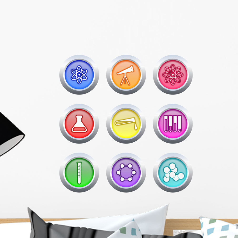 Science Buttons Wall Decal - WallMonkeys.com – Wallmonkeys