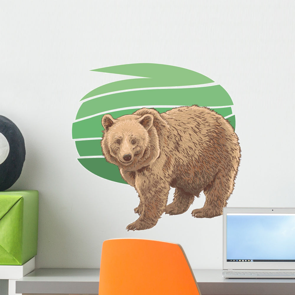 Kodiak Bear Wall Decal – Wallmonkeys