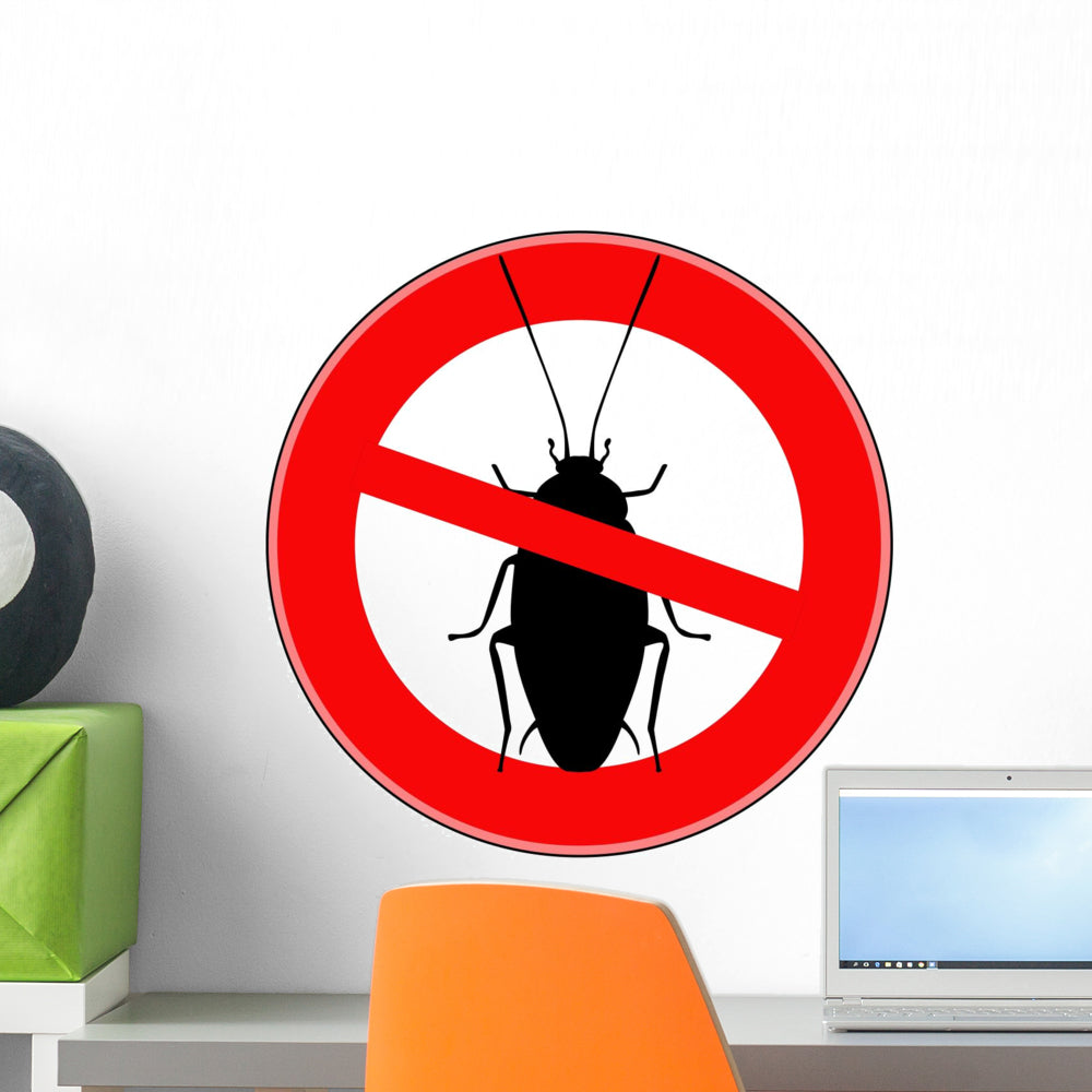 Signage No Cockroaches Wall Decal – Wallmonkeys