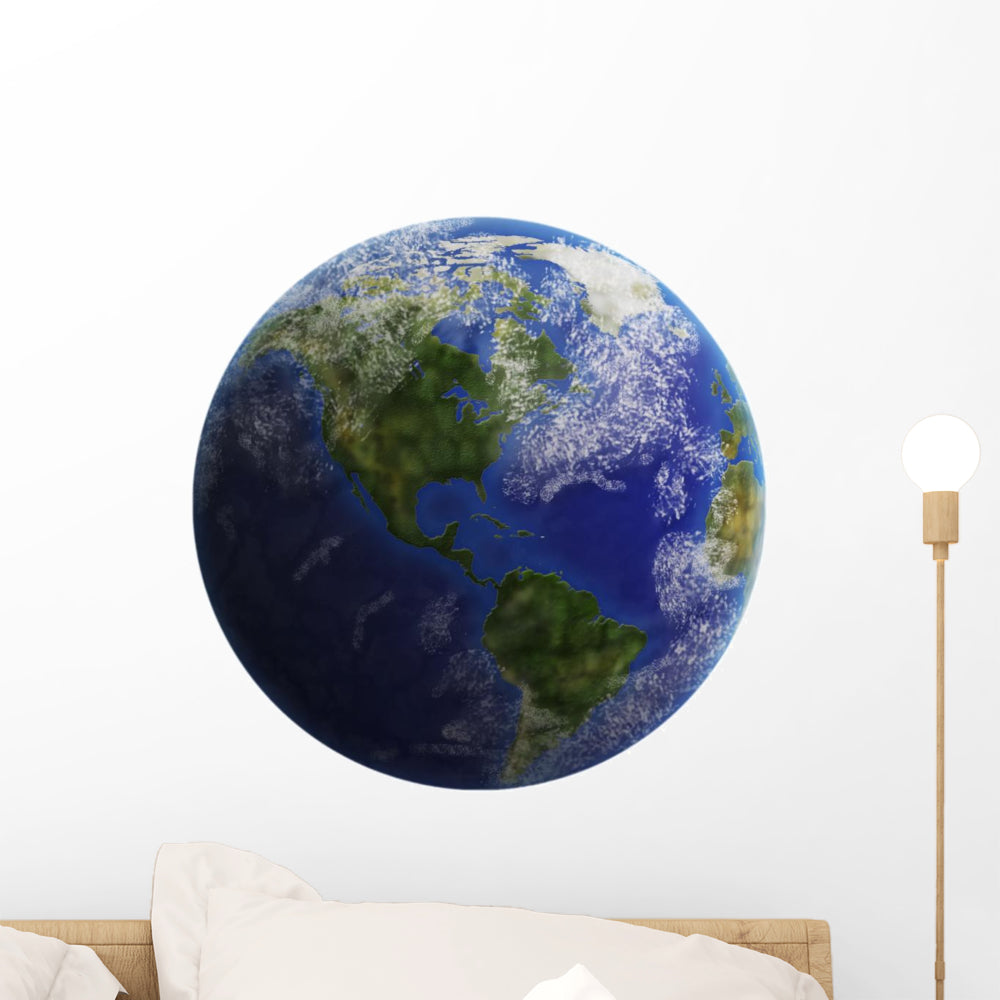 Earth from Space Wall Decal – Wallmonkeys