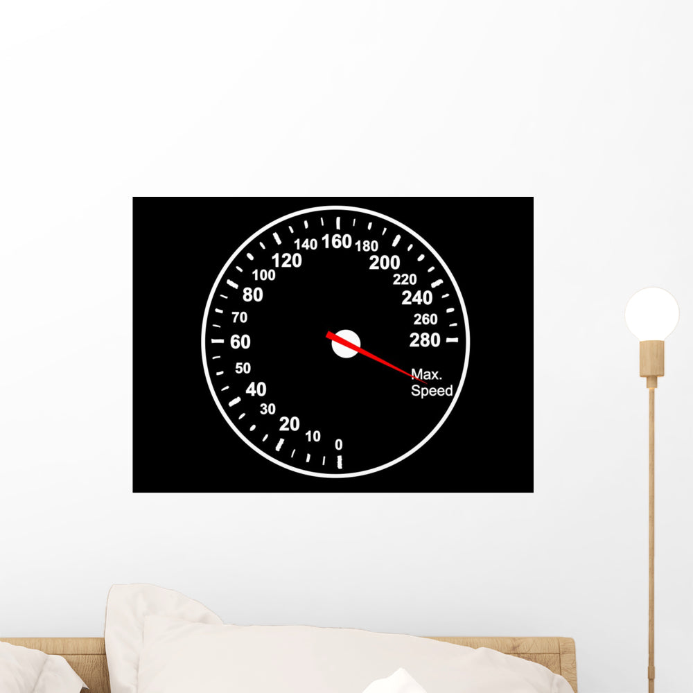 Maximum Speed Tuning Tacho Wall Decal - WallMonkeys.com – Wallmonkeys