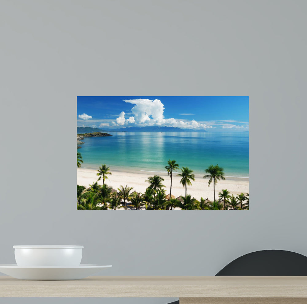 Pacific Tropics Ocean Beach Wall Mural – Wallmonkeys