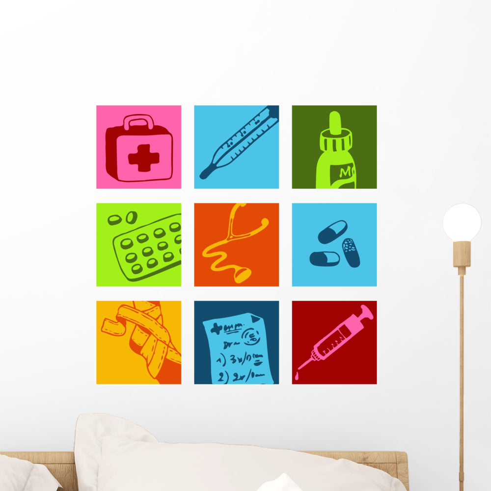 Medical Pharmacy Collage Wall Decal – Wallmonkeys