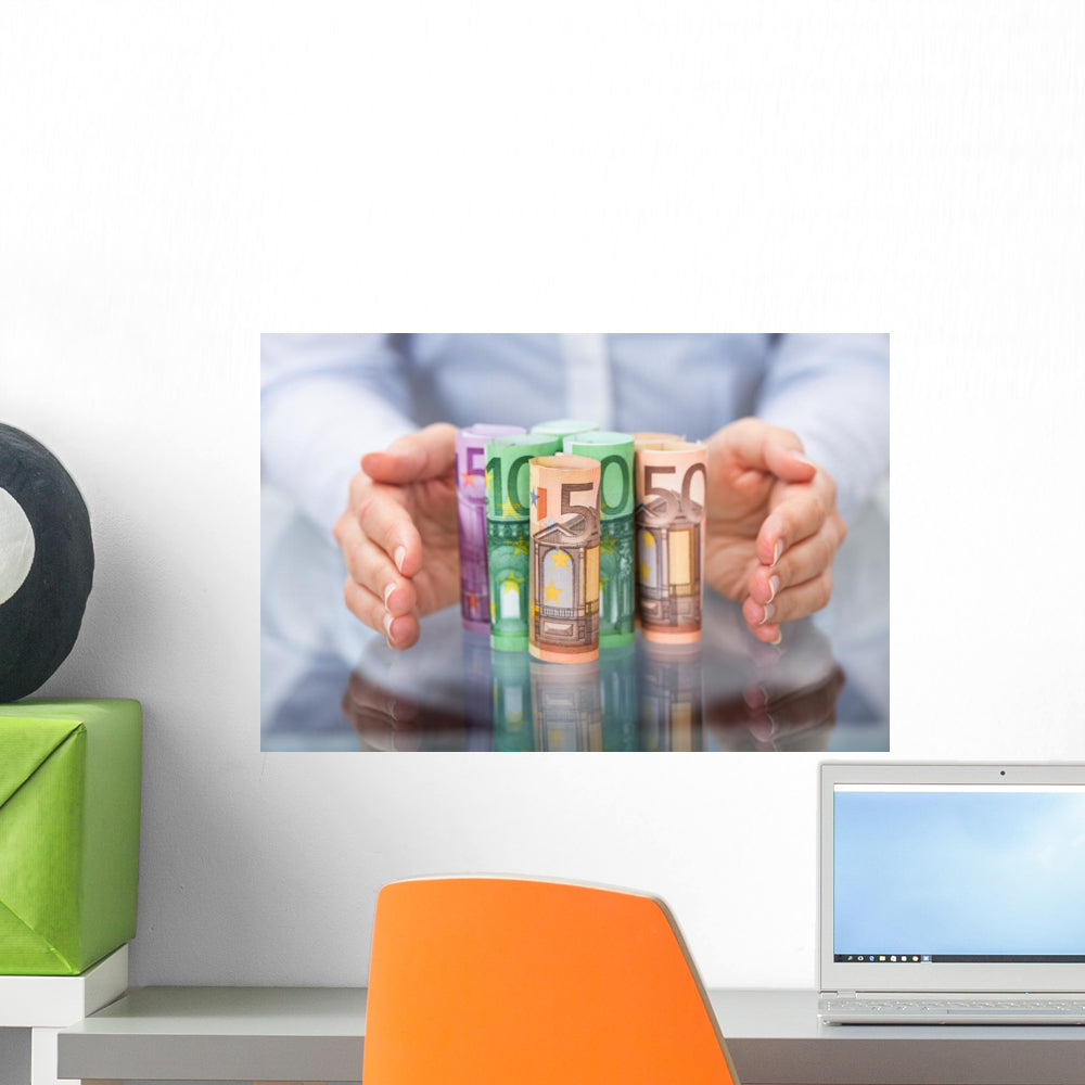 Hand Protecting Rolled up Wall Decal - WallMonkeys.com – Wallmonkeys