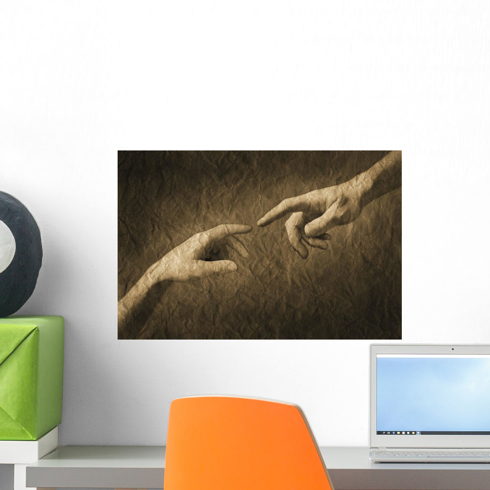 Fingers Almost Touching Wall Mural – Wallmonkeys