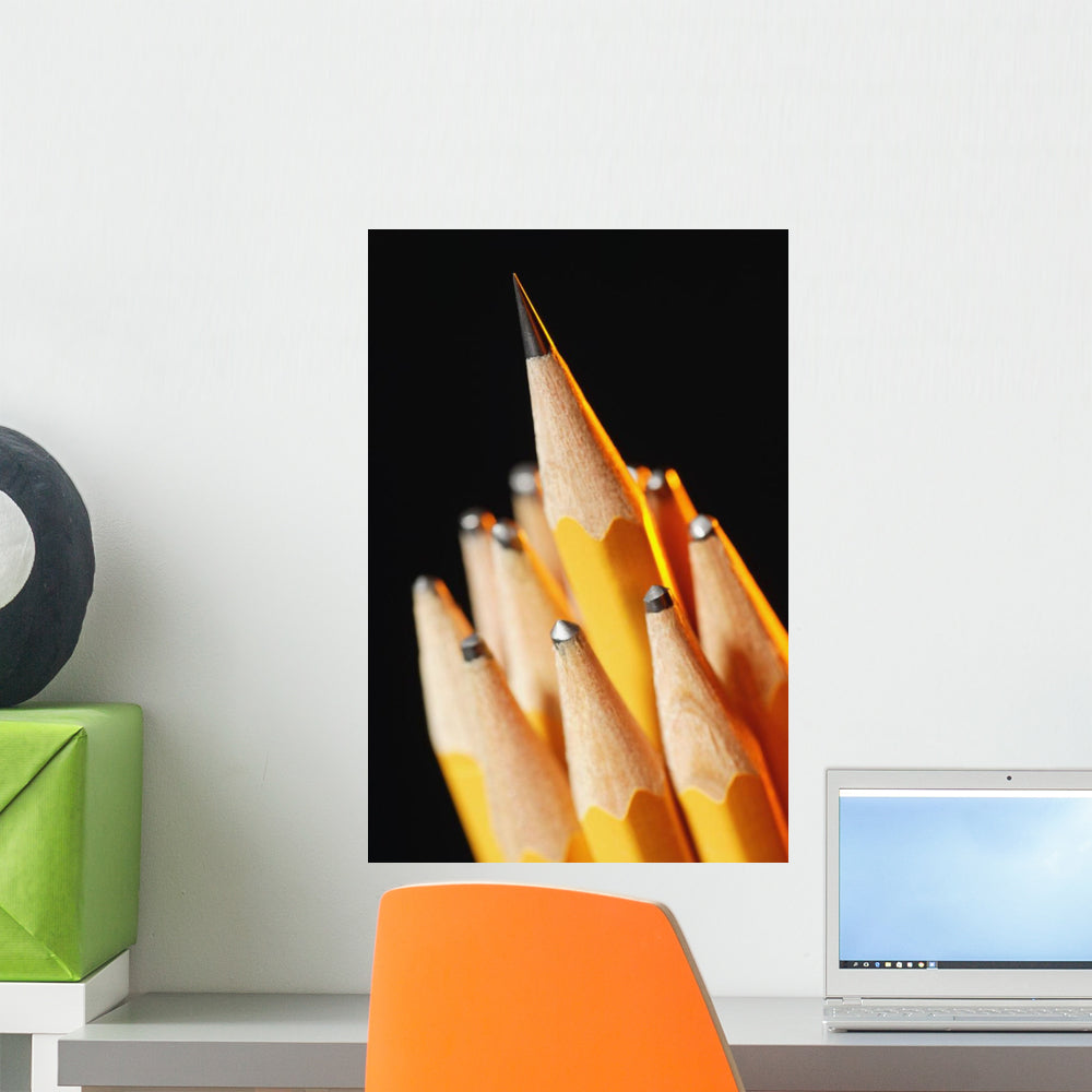Sharp Pencil Wall Mural – Wallmonkeys
