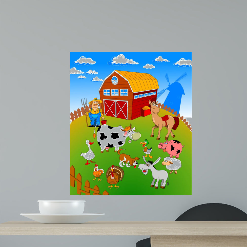 Family Farm Wall Mural – Wallmonkeys