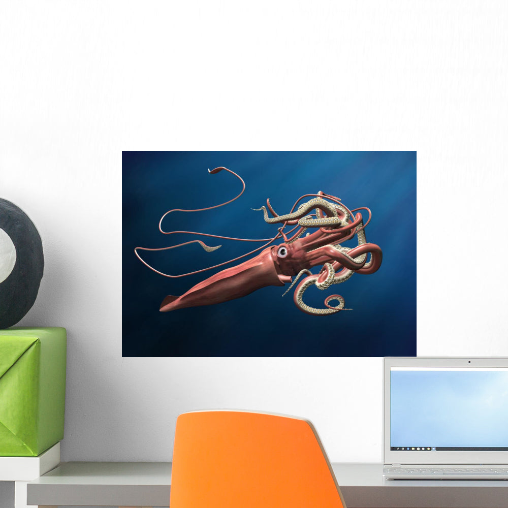 Giant Squid Wall Decal - WallMonkeys.com – Wallmonkeys