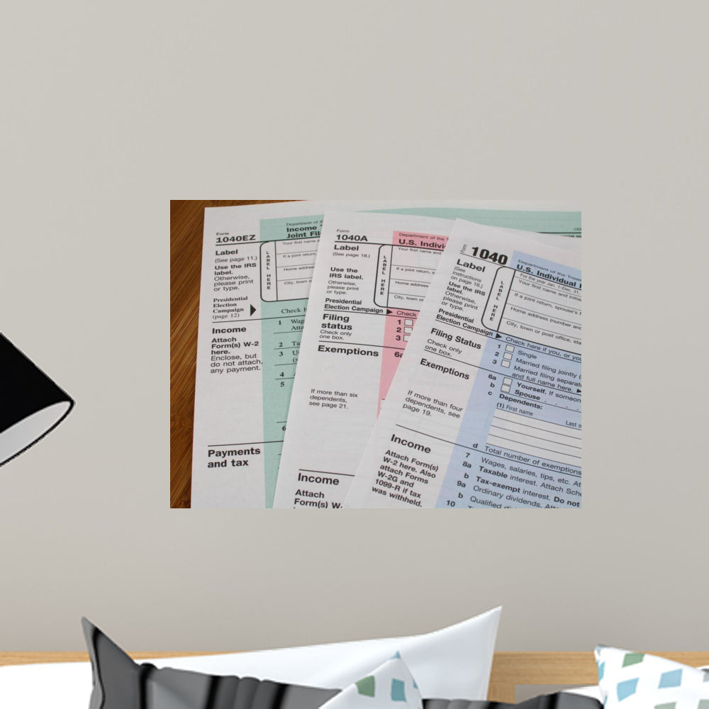 Tax Forms Wall Mural – Wallmonkeys