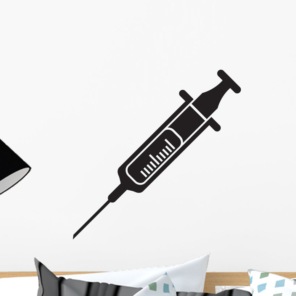 Syringe Icon Wall Decal – Wallmonkeys