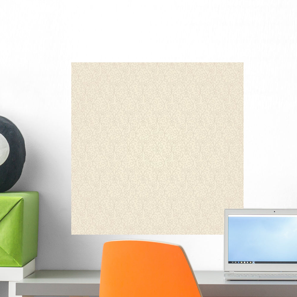 Beige Seamless Pattern Wall Decal - WallMonkeys.com – Wallmonkeys