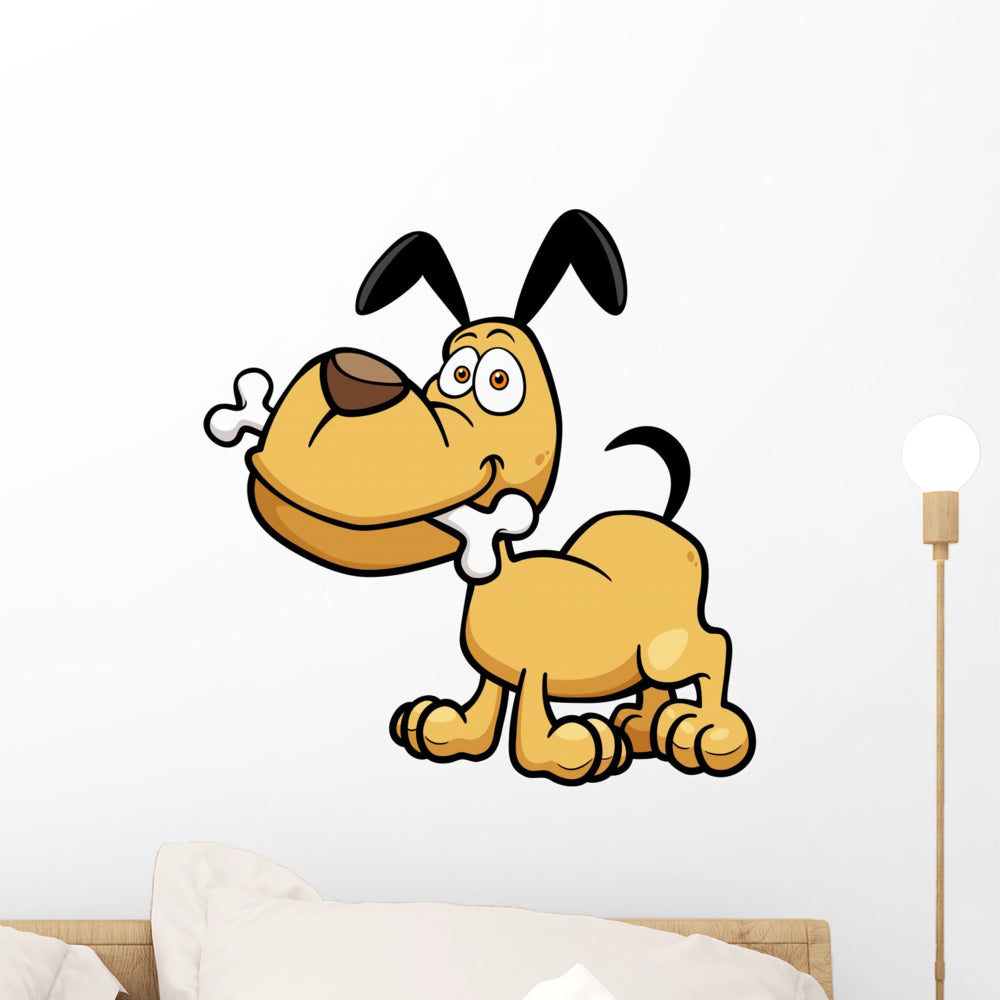 Vector Illustration Cartoon Dog Wall Decal – Wallmonkeys